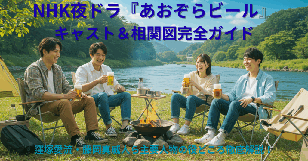「NHK夜ドラ『あおぞらビール』キャスト＆相関図完全ガイド｜窪塚愛流・藤岡真威人ら主要人物の役どころ徹底解説！」 - I LOVE DORAMA