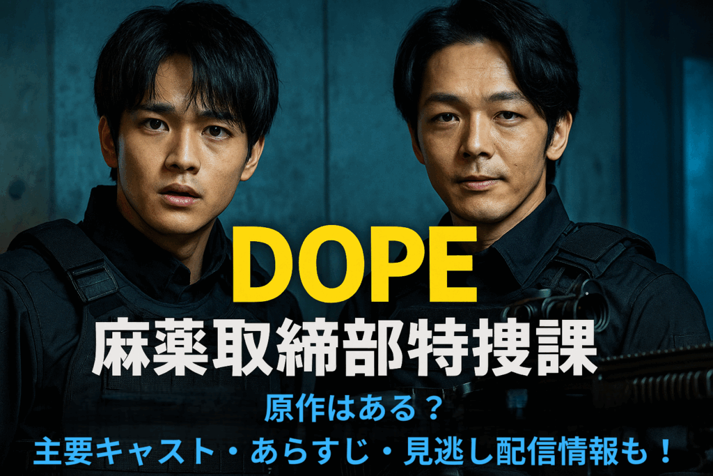 『DOPE 麻薬取締部特捜課』原作・キャスト・ストーリー全解説｜見逃し配信はU‑NEXT独占＋TVer・TBS FREEも - I LOVE DORAMA